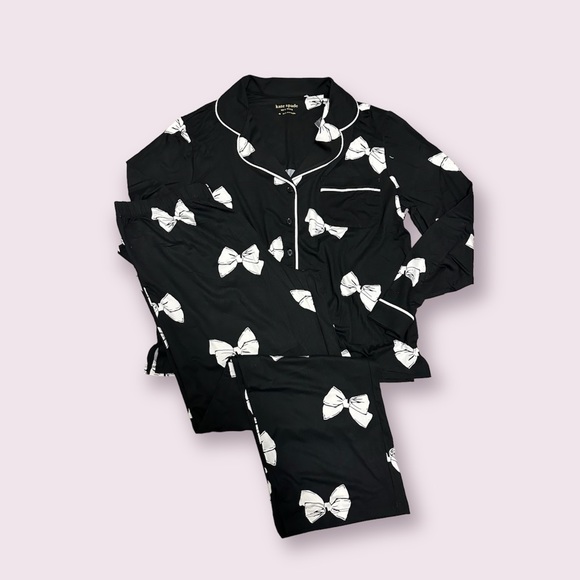kate spade | Intimates & Sleepwear | Kate Spade Bow Print Long Sleeve ...